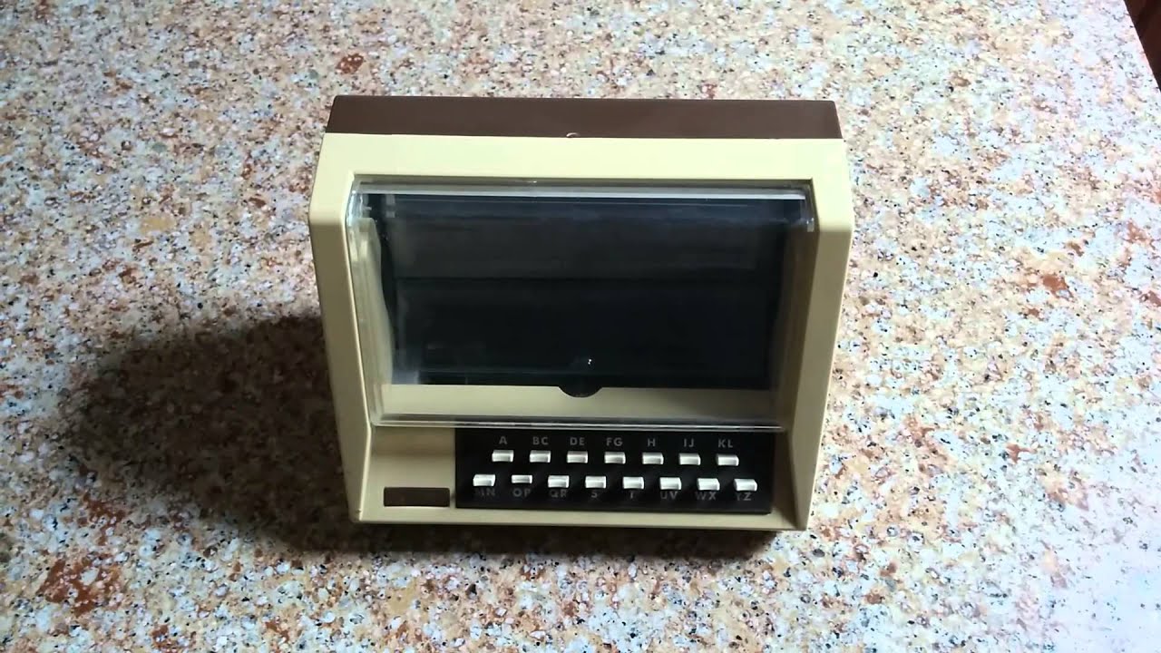 Vintage Electronics - Tandy Telepon TBX-15 Electronic Rolodex - YouTube