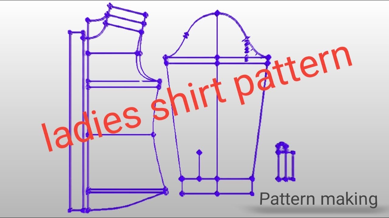 pattern making | lactra software | shirt pattern - YouTube