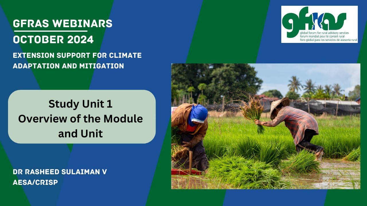 GFRAS Webinar: Extension Support for Climate Adaptation & Mitigation ...