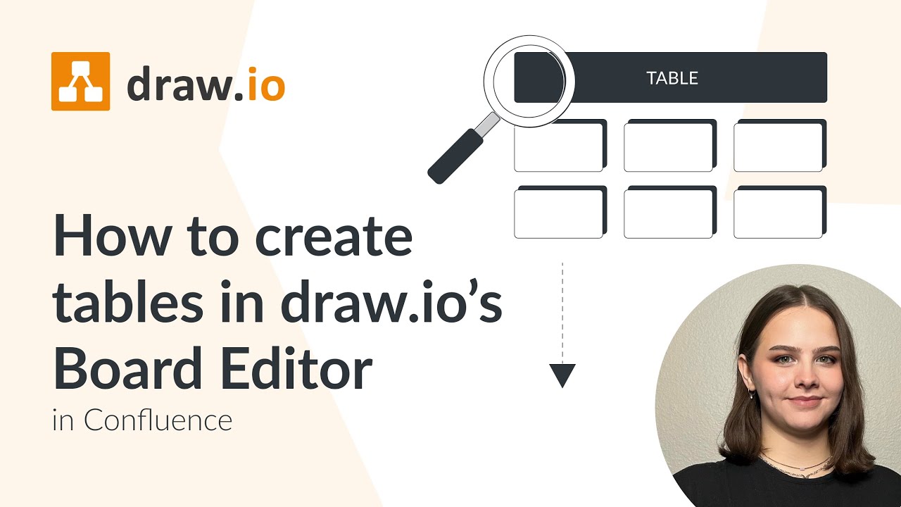 How to create tables in draw.io's Board Editor in Confluence - YouTube