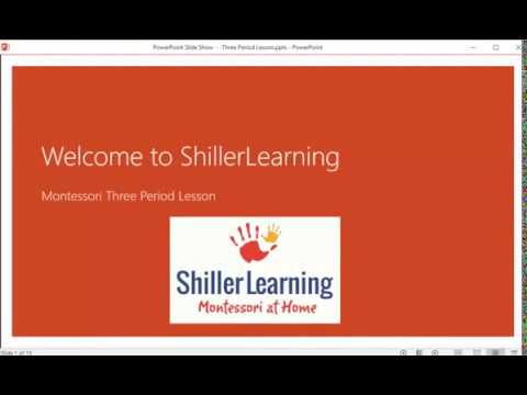 ShillerLearning: Montessori's Three Period Lesson - YouTube