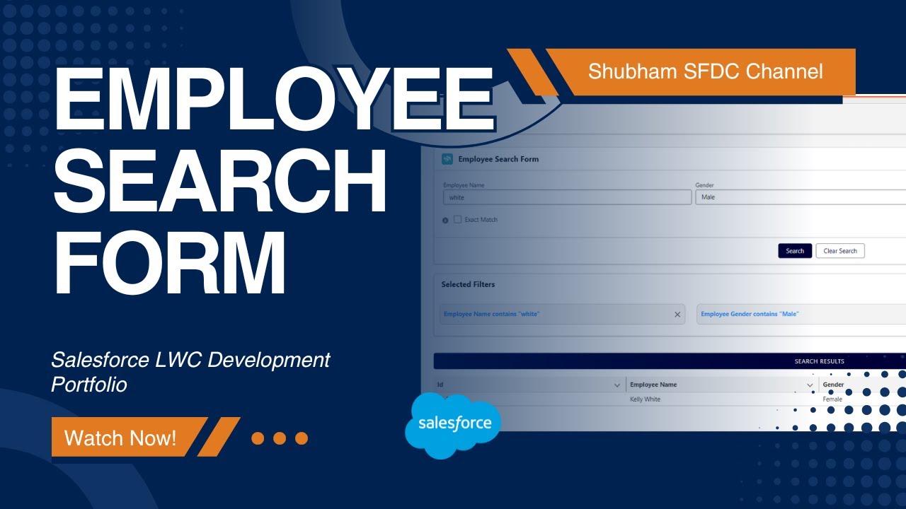Employee Search Form In Salesforce LWC | Shubham SFDC # ...