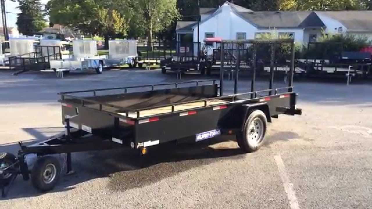 Sure Trac 6x12 Steel High Side Utility Landscape Trailer 2990 GVW