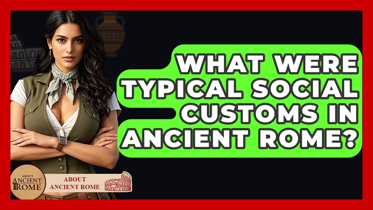 What Were Typical Social Customs In Ancient Rome? - All About Rome ...