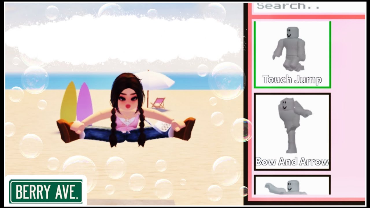 HOW TO UNLOCK EMOTES AND DIFFERENT DANCE MOVES IN BERRY AVE ROBLOX ...