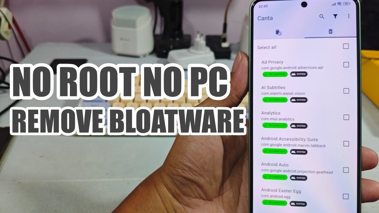 [Debloat Android] No Root No PC Cara Debloat/ Hapus Bloatware ...