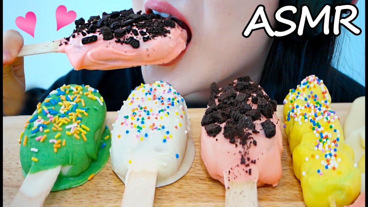 케이크팝 초콜릿 리얼사운드 먹방 CAKE POPS CHOCOLATE ASMR (EATING SOUNDS) No Talking ...