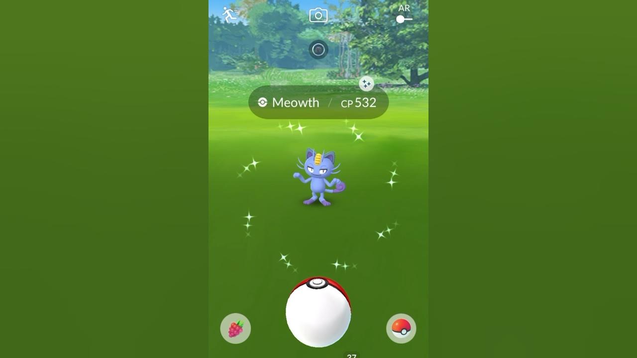 Shiny Alolan Meowth Pokémon GO - YouTube