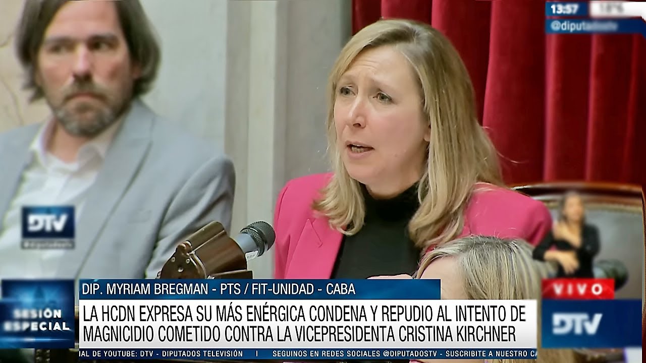 Diputada Bregman, Myriam - Sesión 03-09-2022 - YouTube