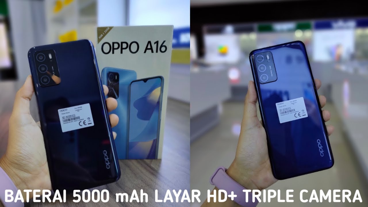 Unboxing OPPO A16, test fitur kamera - YouTube