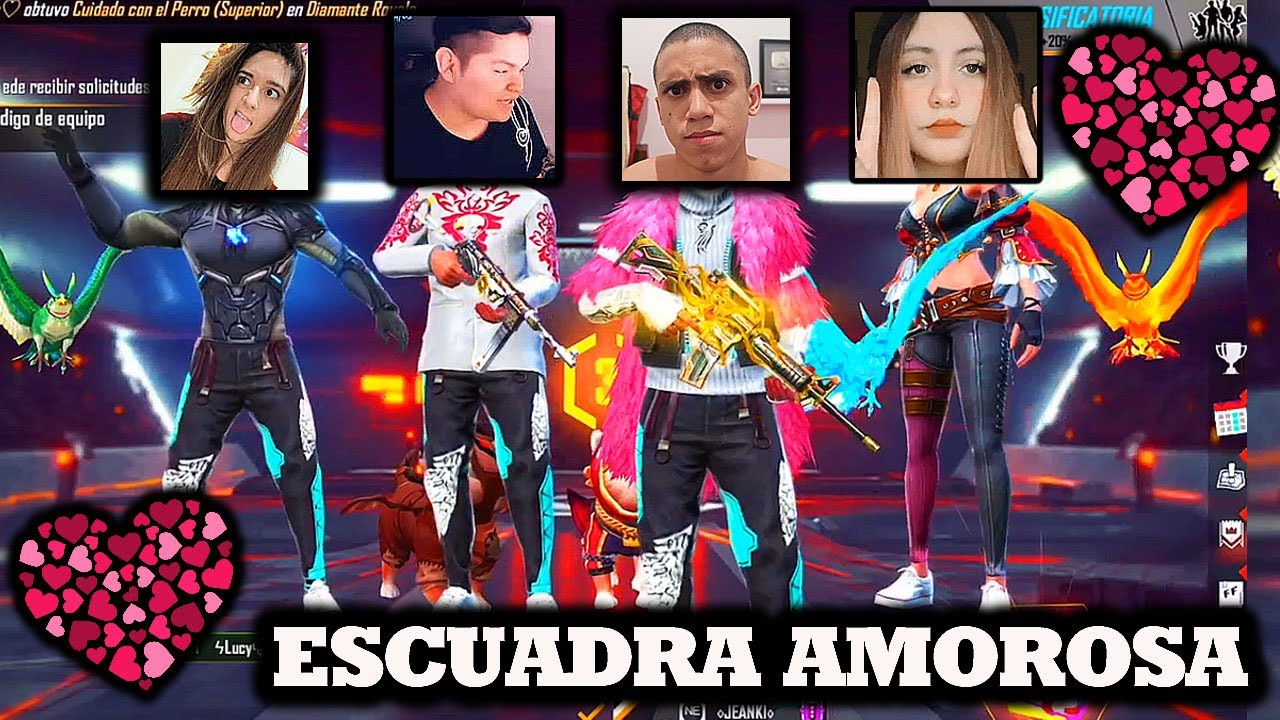 ESCUADRA DE PAREJAS EN FREE FIRE *Lucy Y Luay, Princess X Y Jeanki* LO ...