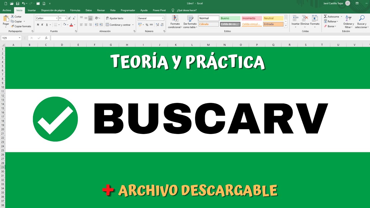 Función Buscarv - Como usar la función Buscarv en Excel - YouTube