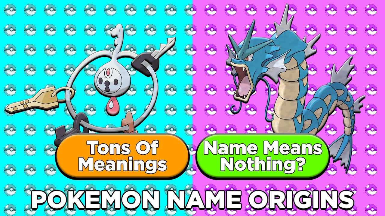 The Origins of Pokemon's Names - YouTube