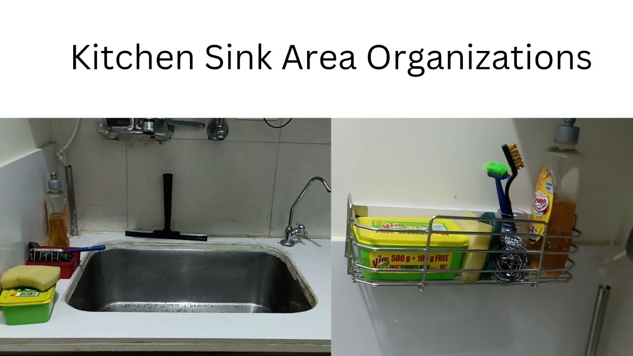Kitchen Tour- Kitchen sink organization idea - YouTube