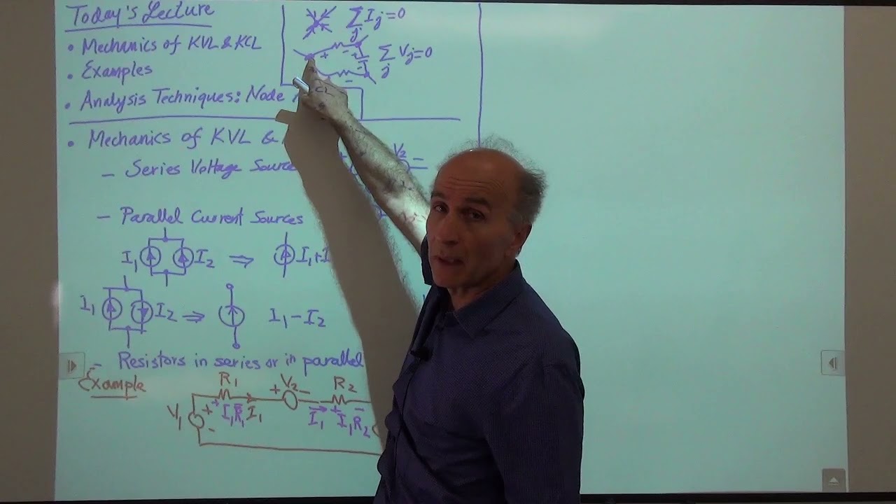 Razavi Basic Circuits Lec 5: More on KVL/KCL; Node Analysis - YouTube