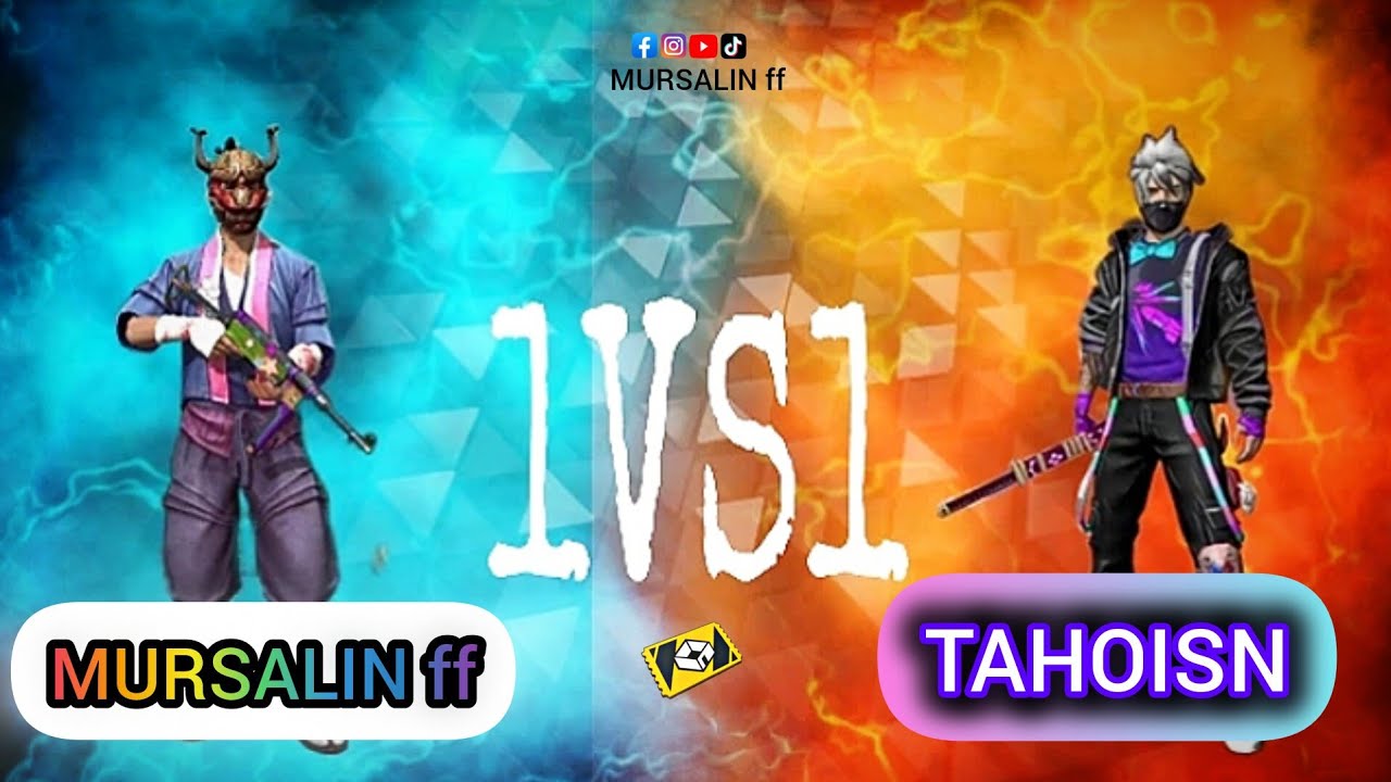 MURSALIN ff VS TAHOISN 🖥️ ONLY 1 SHART 1VS1 | CUSTOM ROOM | #mursalinff GARENA FREE FIRE 📱 - YouTube