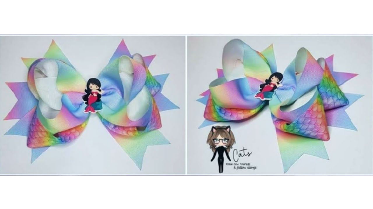 How to make a Double Layer Boutique Bow, How to make ribbon hair bows ...