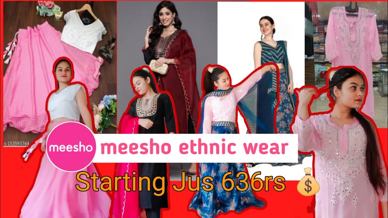 Meesho Ethnic Haul || Starting Just 636/-|| Party Weare Dress From ...