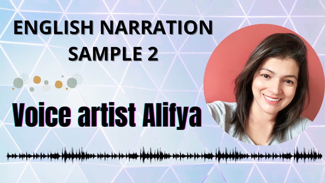 English Voice Over sample 2 | Voice over artist - YouTube