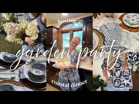 Host a Coastal Dinner Party with Me 🐚 Summer Backyard Hosting