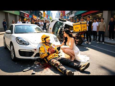 外賣員被女總裁跑車撞飛奇蹟生還，竟意外激活透視神瞳，一眼掃過女總裁所有秘密百萬獎金輕鬆入袋!#短劇 #反轉 #drama