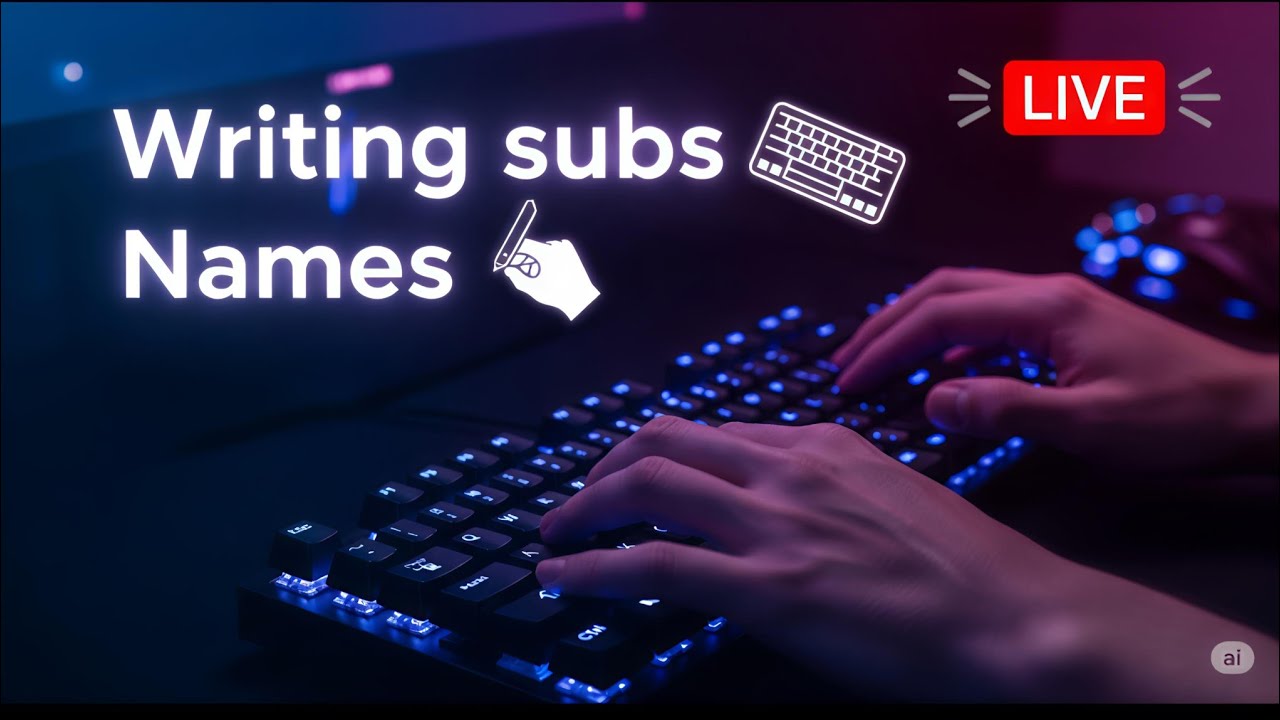 Writing Subs Names - YouTube