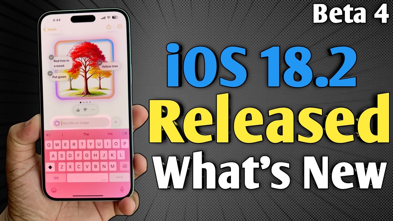 iOS 18.2 Beta 4 is Released - What's New (Apple intelligence) - YouTube