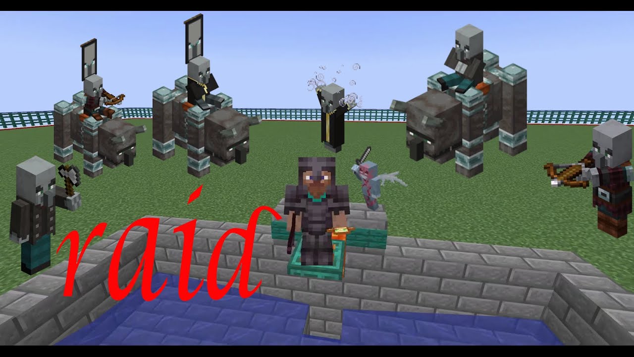 Minecraft Raid Farm (safe) - YouTube