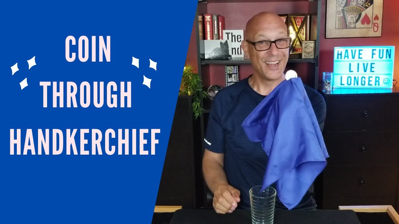 Coin Thru Silk Beginner Trick | Coin Through Handkerchief | Easy Coin ...