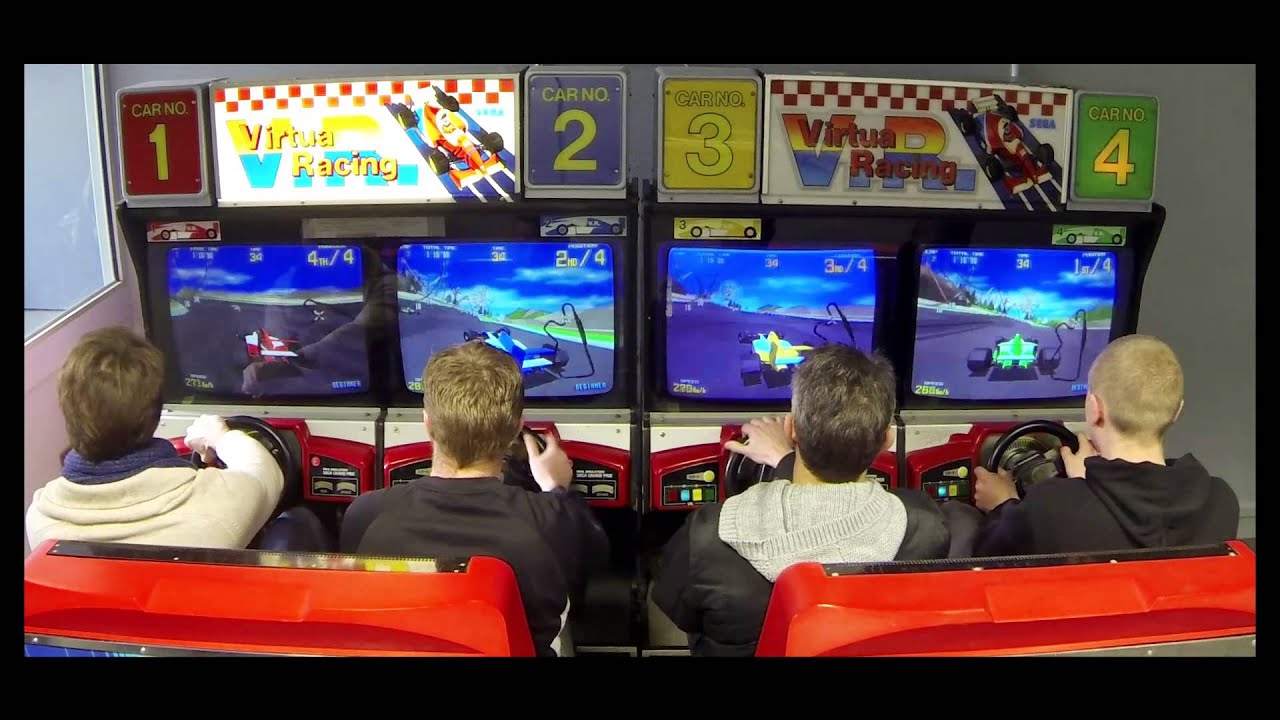 Virtua Racing Arcade 4 players - in Game - YouTube