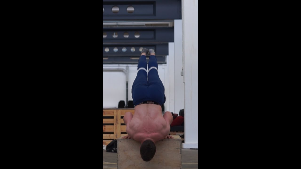 Bottom Full Range Of Motion Handstand Pushup Hold - YouTube