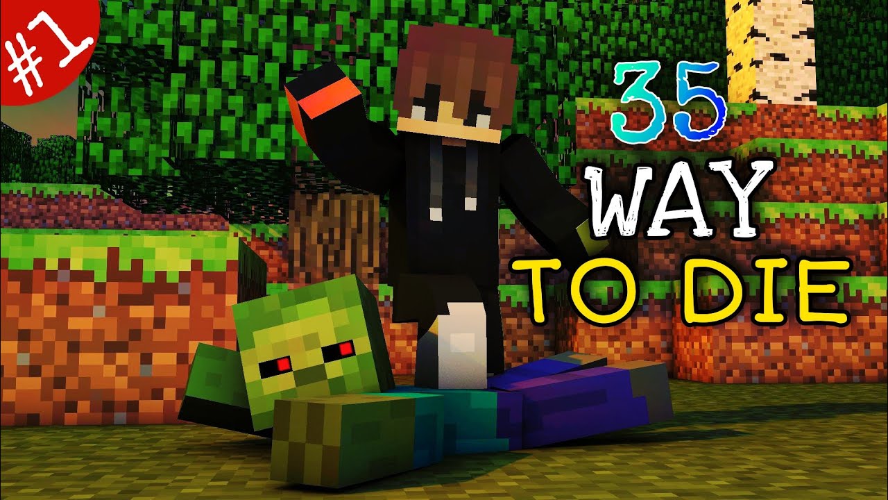 Best way to Die in Minecraft [35 ways to die in Minecraft] - YouTube