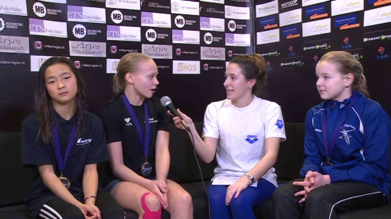 Interview Girls C Platform, Senet Diving Cup Eindhoven 2016 - YouTube