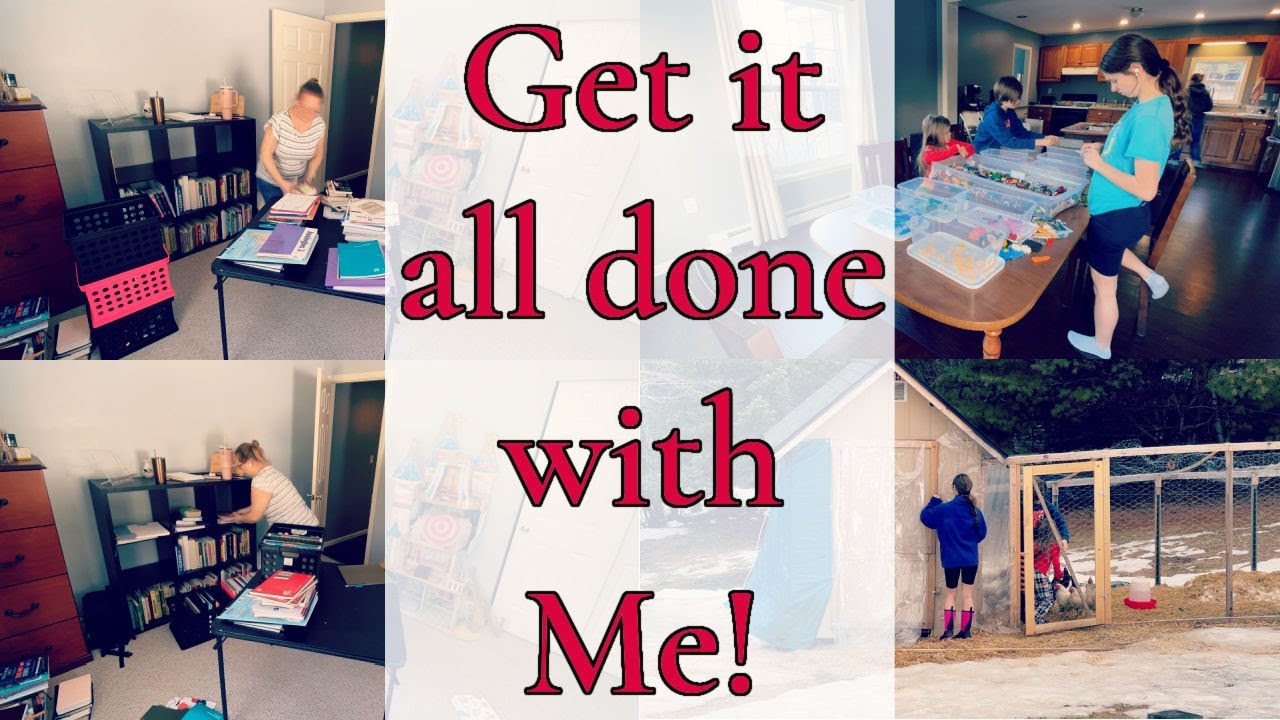 GET IT ALL DONE WITH ME || HOMESCHOOL ORGANIZATION || BOOKS ...