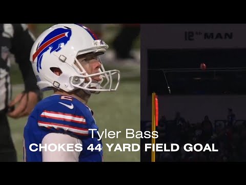 Tyler Bass CHOKES and MISSES 44 yard Field Goal, Buffalo Bills season ...
