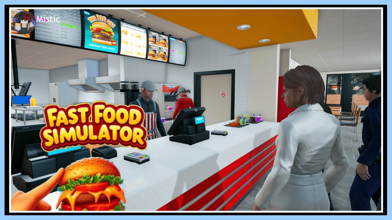 First Day on the job! ll Fast Food Simulator - YouTube