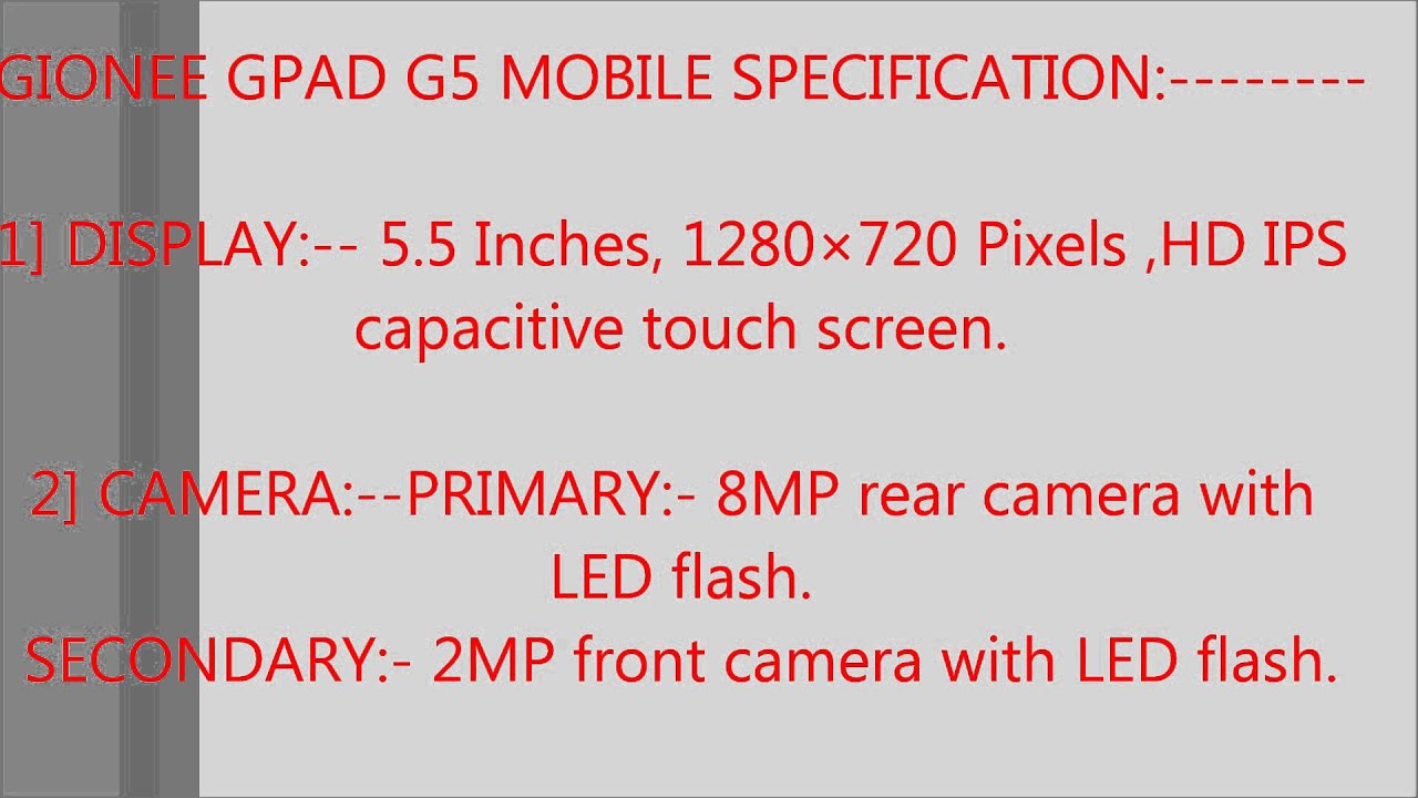 GIONEE GPAD G5 FIRST LOOK ............. - YouTube