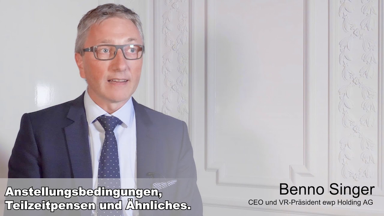 READY! - Botschafter Benno Singer, CEO und VR-Präsident ewp Holding AG ...