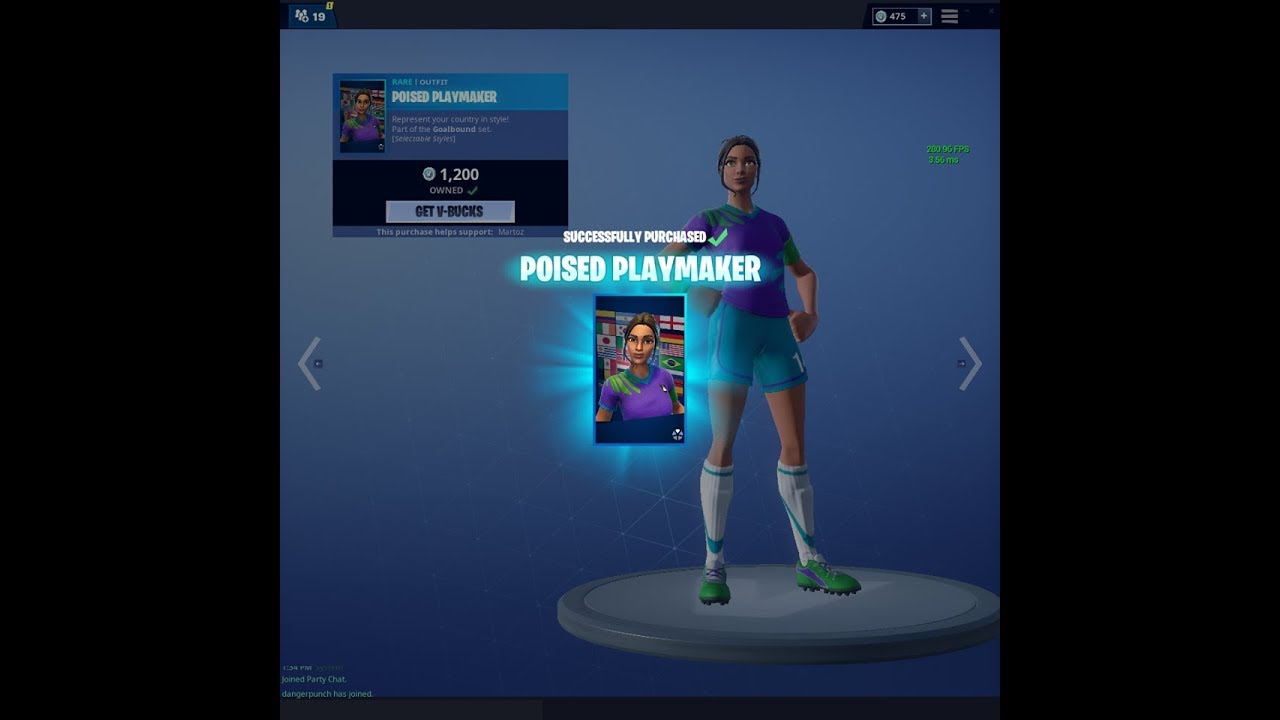 Buying SOCCER SKIN! / POISED PLAYMAKER - YouTube