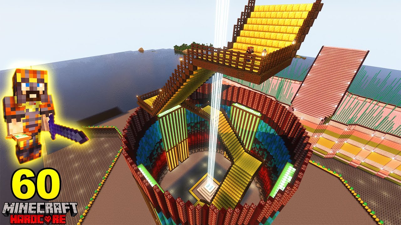 Building A Huge Castle with the Best View in Minecraft Hardcore 1.20 ...