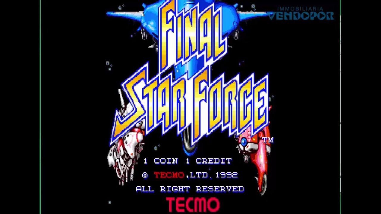 Final Star Force 1992 Tecmo Games Jugando Juegos Arcades CoinOp Gamers ...