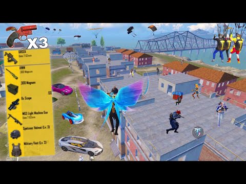 NEW BEST LOOT GAMEPLAY😍 X3 FLARE GUN😱 PUBG Mobile - BGMI