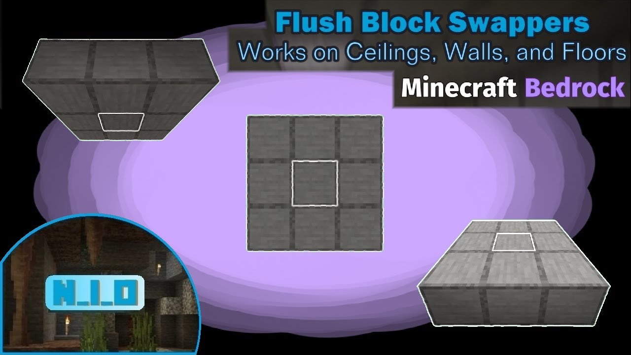 Minecraft Bedrock: Flush Block Swappers - YouTube