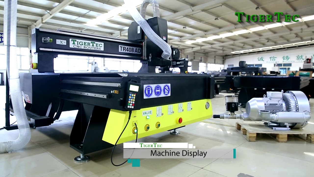 TigerTec CNC router TR408 AD-most popular model from TigerTec - YouTube