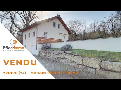 Yvoire (74)  – Dans secteur recherché, calme et verdoyant, maison récente 105m², terrain 1050m2.