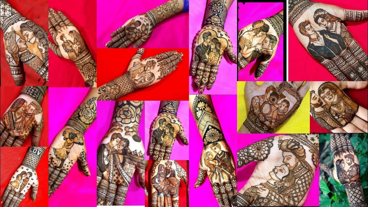 Gangaur couple mehndi designs | Easy and simple mehndi designs | suhani ...