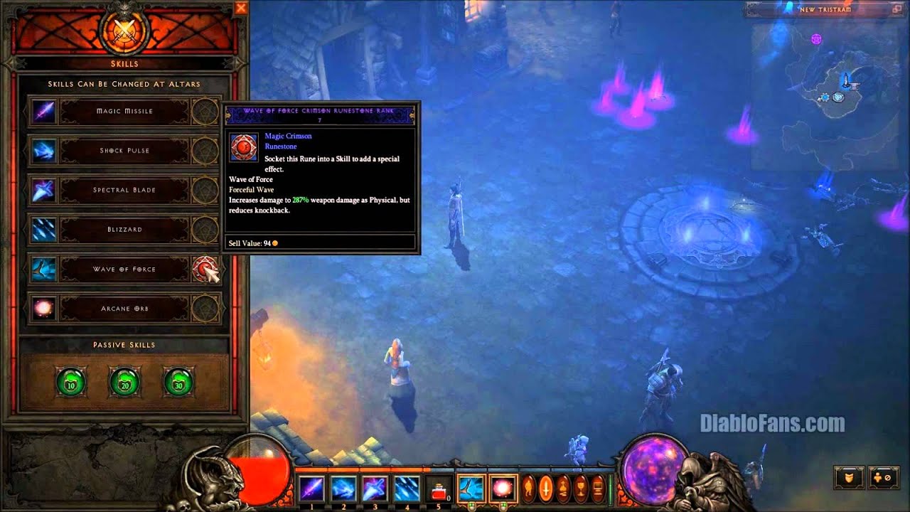 Diablo 3 Beta - Wizard: Wave of Force - YouTube