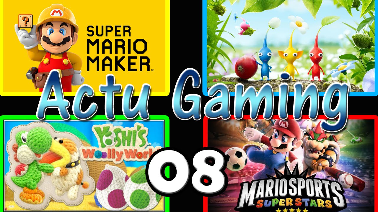 Actu Gaming 08 : (Pikmin 3DS, Mario Maker 3DS, Mario Sports Superstars ...