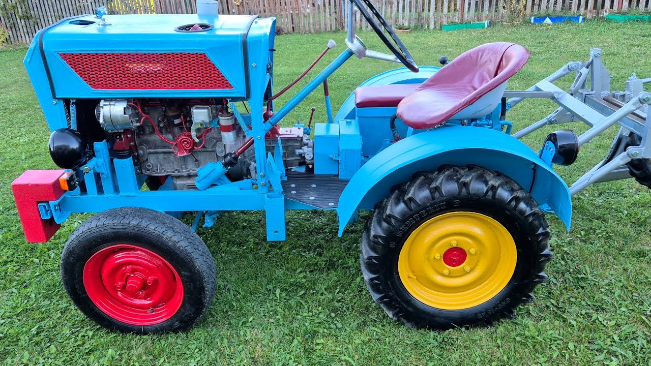 Traktorik domácej výroby so zakladom Škoda Tudor. Home-made tractor ...