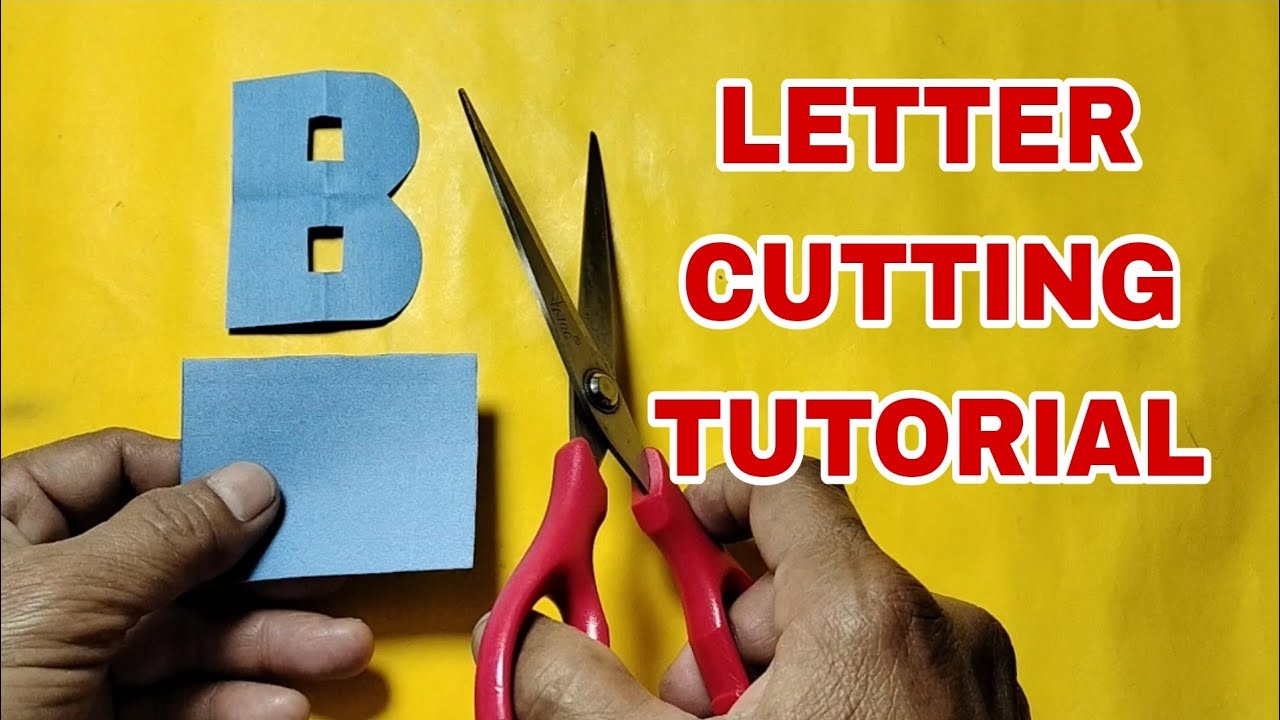Letter cutting tutorial (B) #lettercutting - YouTube